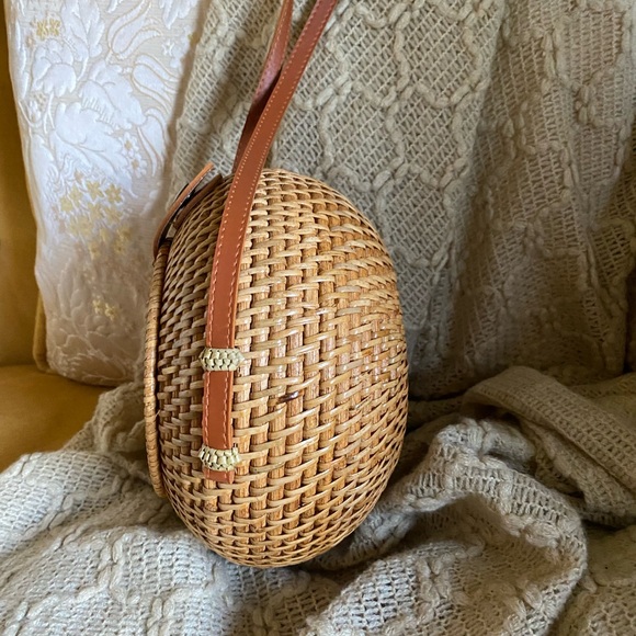 Bags | Rattan Crossbody Bag Nwot | Poshmark